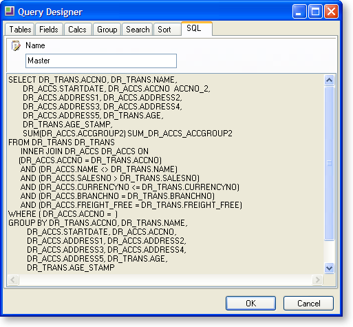 Sql Tab 